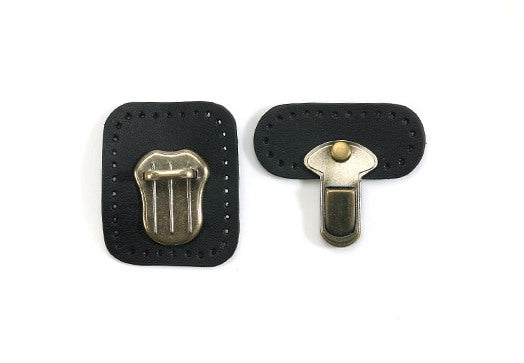 Bag Closure Catch Tuck Lock Clasp, Genuine Leather, 1.96" – byhands ...