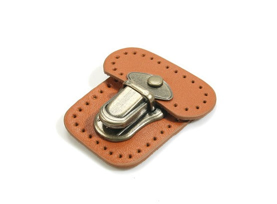 Bag Closure Catch Tuck Lock Clasp, Genuine Leather, 1.96" – byhands ...